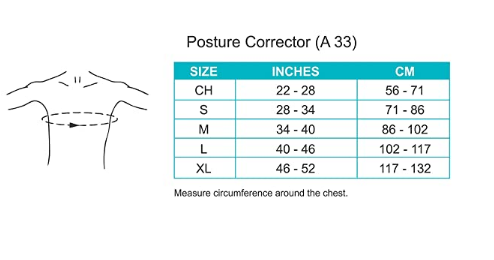 Tynor Posture Corrector (Size: CH,S,M,L,XL) | B-Arm Medical