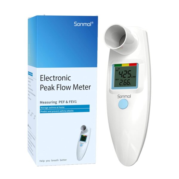Sonmol Digital Spirometer-Peak Flow Meter For Asthma, COPD, Smokers ...