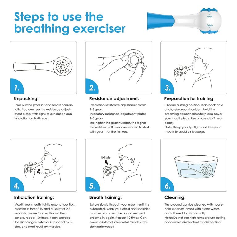 B-Arm Deep Breathing Lung Exerciser(I6E5) | Respiratory Muscle Trainer ...