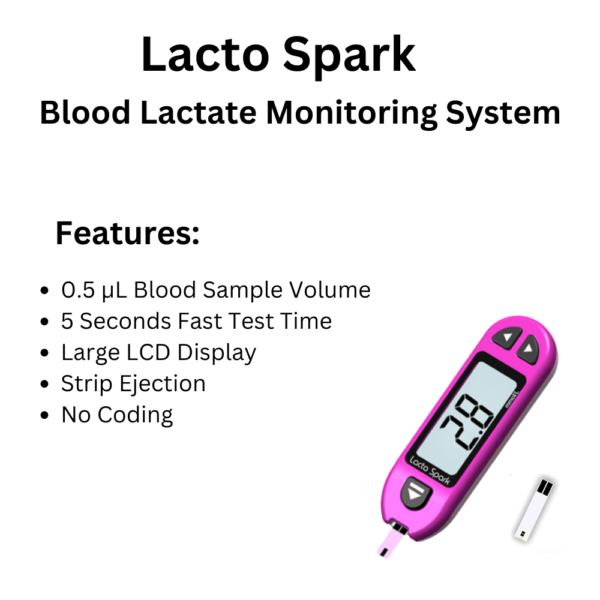 B-Arm Lacto Spark Lactate Testing Kit | Digital Blood Lactate Meter ...