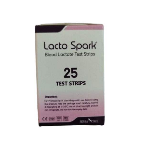 Lactospark Blood Lactate 25 test Strips, Lactate Test Strips for ...