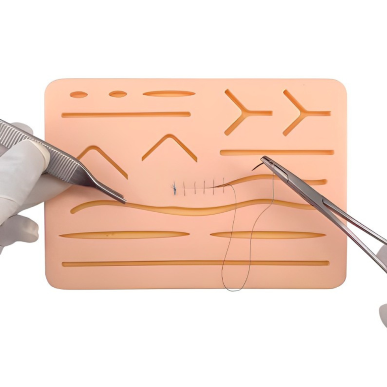 B-Arm Suture Practice Pad for Medical Stitching | Silicone Suture Practice Pad 3 layer (Human ...