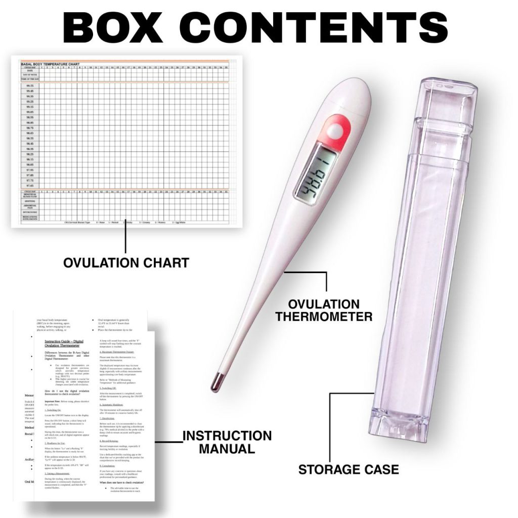 B-Arm Basal Body Digital Ovulation Thermometer – Pregnancy Planning and ...