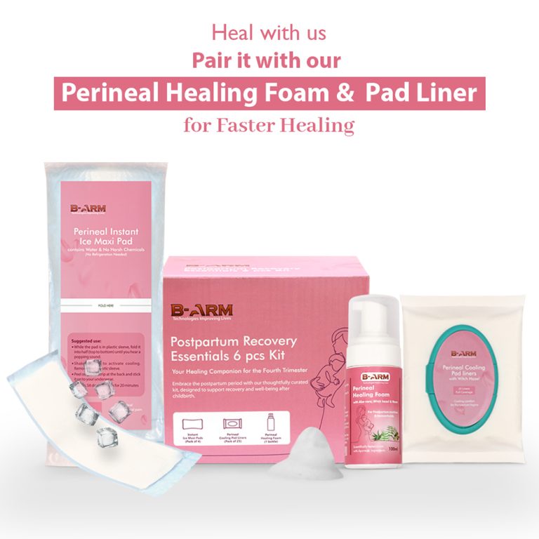 B-Arm 2 in 1 Postpartum Pads For Newmoms After Delivery (Pack of 5 ...
