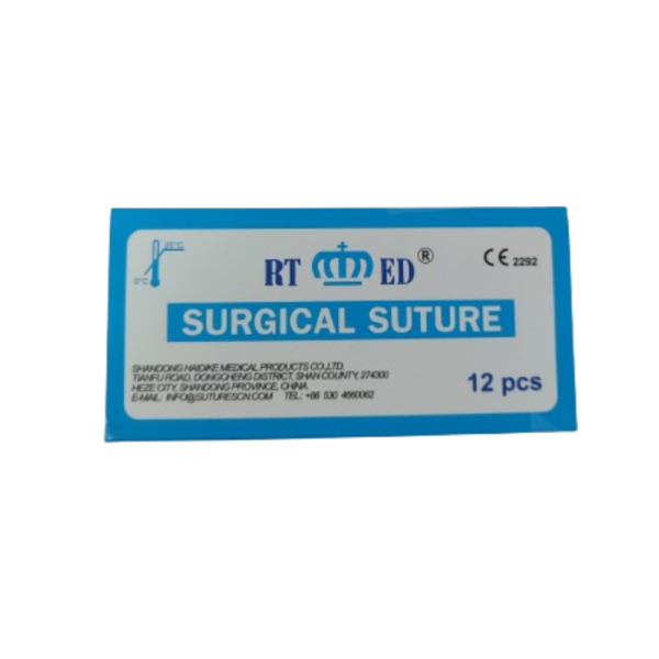 B-Arm Silk Suture Thread (Pack of 12) Non-Absorbable USP 2-0 / 3 Metric ...