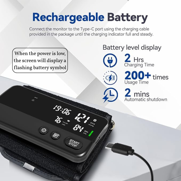 B-Arm Digital Arm Blood Pressure Monitor with Bluetooth Connectivity ...