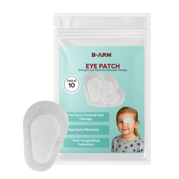 B-Arm Eye Patch for Strabismus & Amblyopia Treatment- White(Pack of 10 ...
