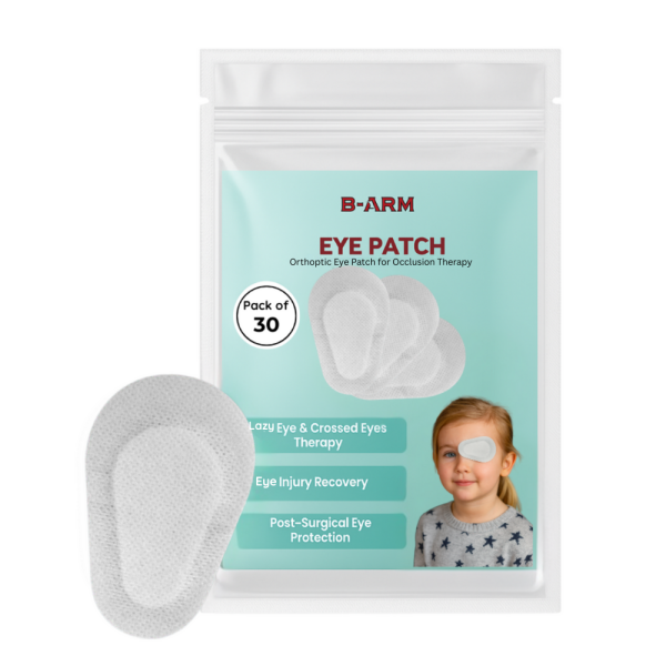 B-Arm Eye Patch for Strabismus & Amblyopia Treatment- White(Pack of 30 ...